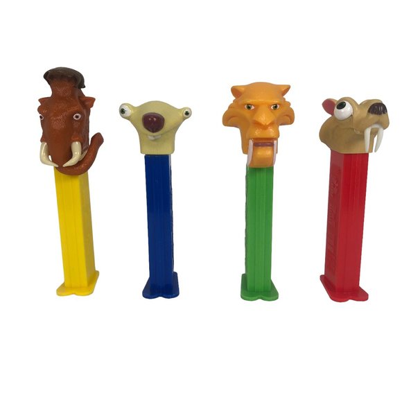 PEZ | Other | Lot Of 4 Ice Age Pez Dispensers Sid Manfred Manny Diego ...
